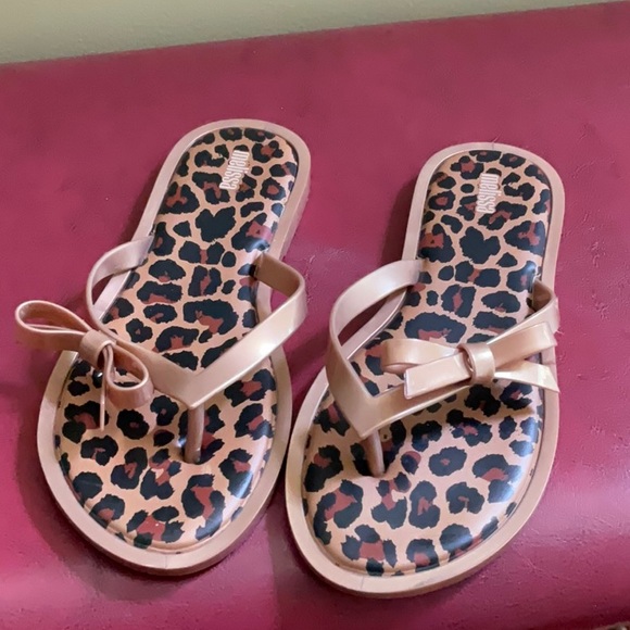 Melissa | Shoes | Melissa Animal Print Flip Flop | Poshmark
